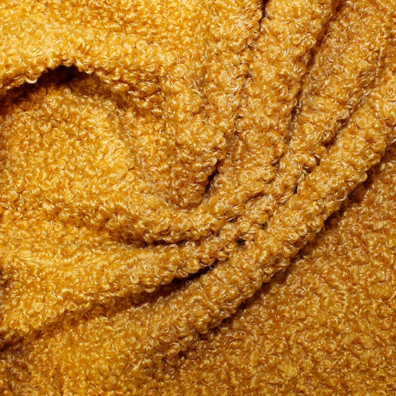 Italian Sheep Bobble Fleece Faux Fur Craft Fabric Material Dusky Rose ...