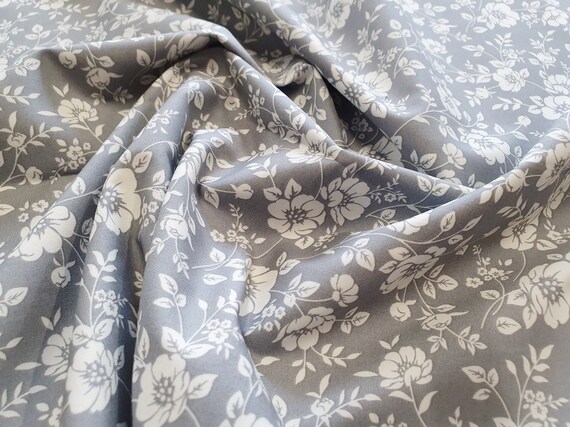Grey Print Fabric