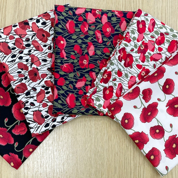Poppy Fabric - Etsy