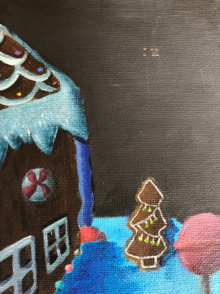 Gingerbread House Being Destroyed 11 X 14 Canvas - Etsy Canada