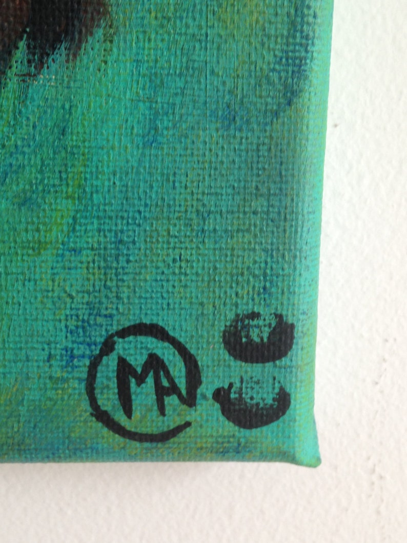 Retro Goomba Chasing Mario 9 X 12 Canvas - Etsy