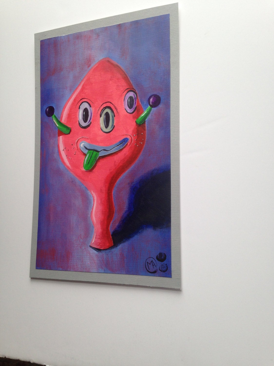 Retro Alien cardboard 2015 8 x 13 | Etsy