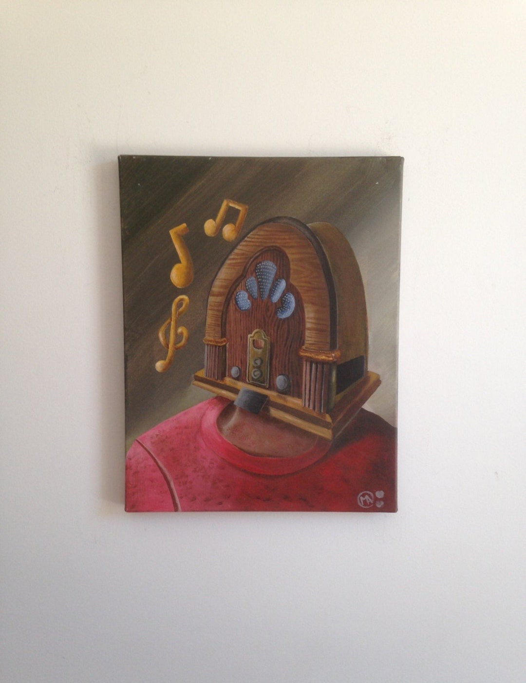 Radiohead, 14" X 18", Canvas, 2015 - Etsy