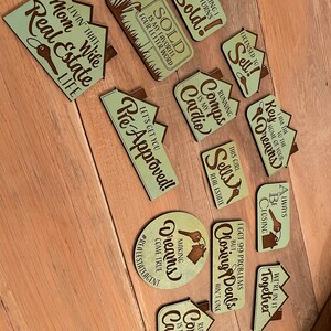 Realtor Real Estate Gift Magnet Sign Plaques Card Key Ring Decor Gift ...