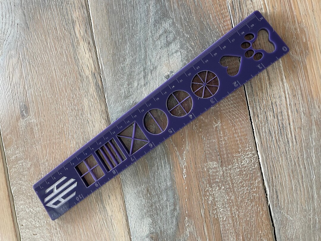 Ruler With Shape Cutouts Digital File | SVG Measuring Tool for Kids ...