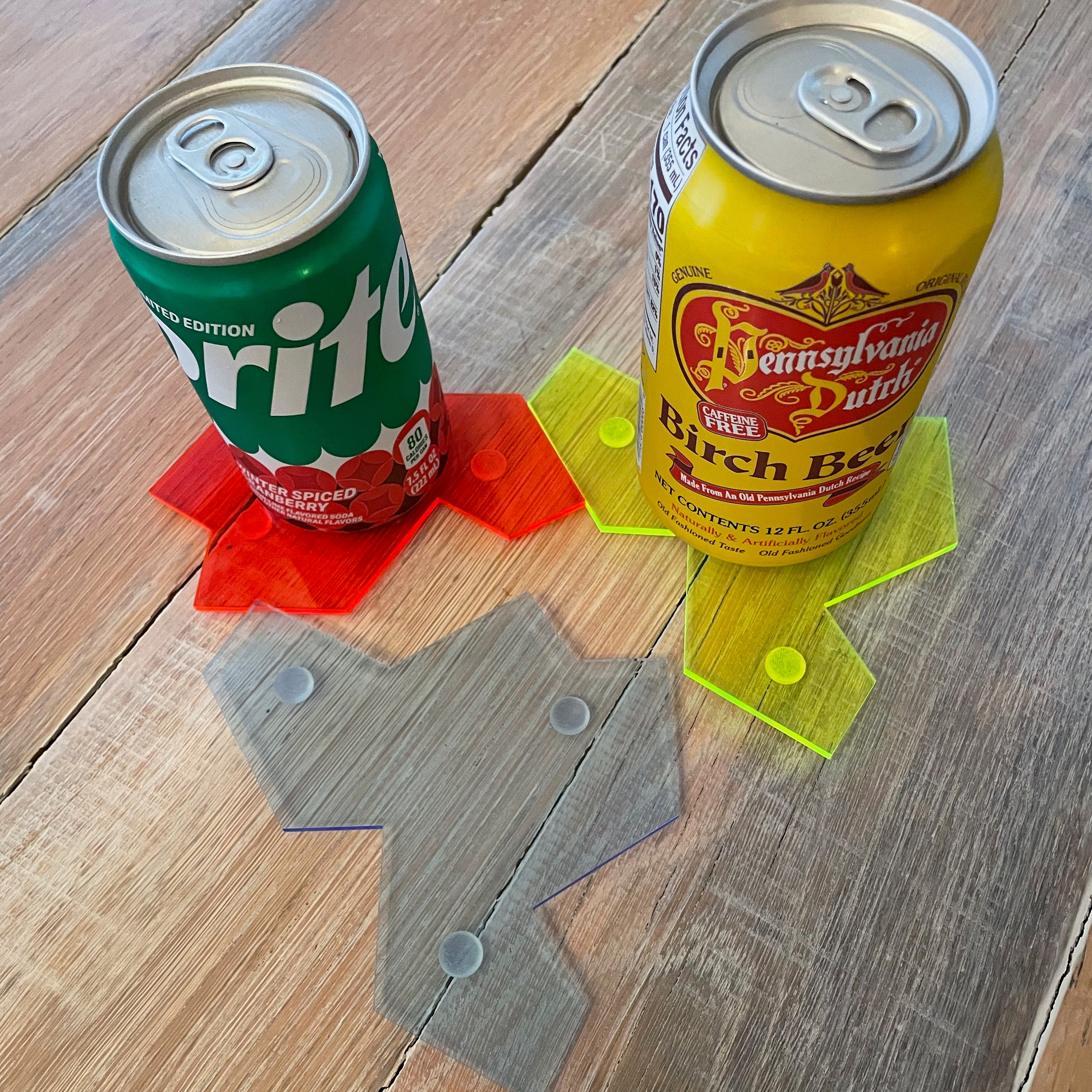 Einstein Shape the Hat Acrylic Puzzle Piece Large (2) Blue Pink Green ...