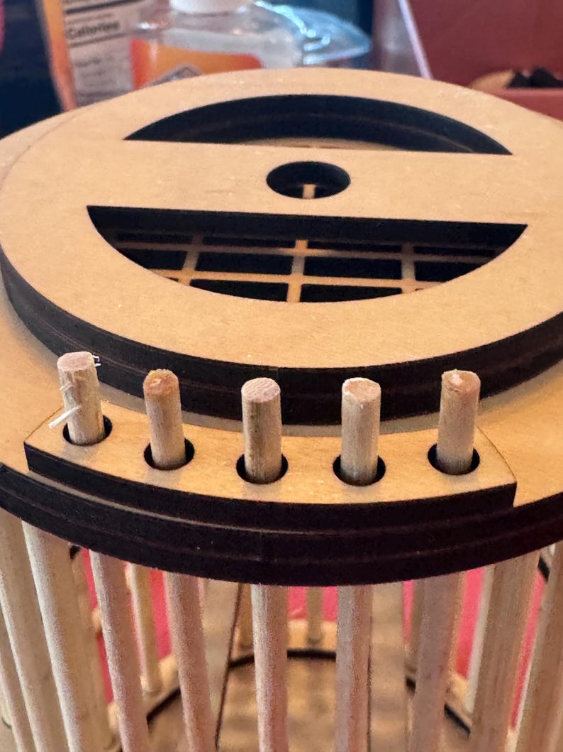 Laser Cut Cricket Small Insect Small Animal Cage With Bamboo Skewers ...