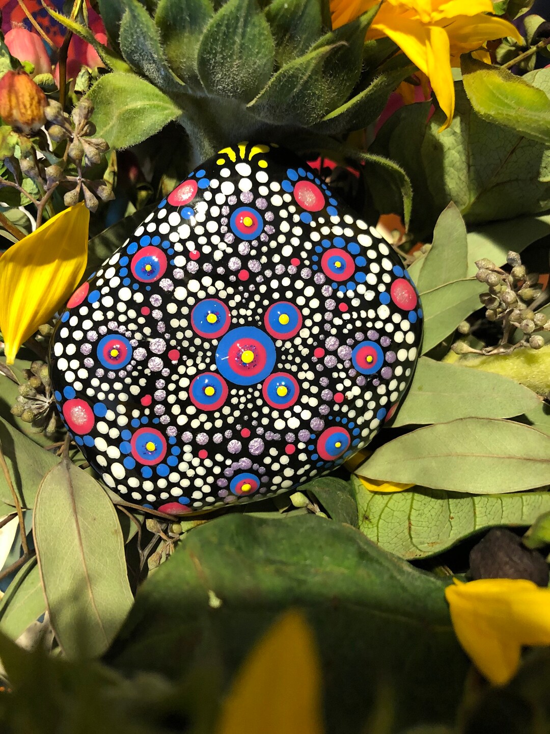 Mandala Stones, Mandala Art, Garden Art, Uniqued Gifts, Dot Painting ...