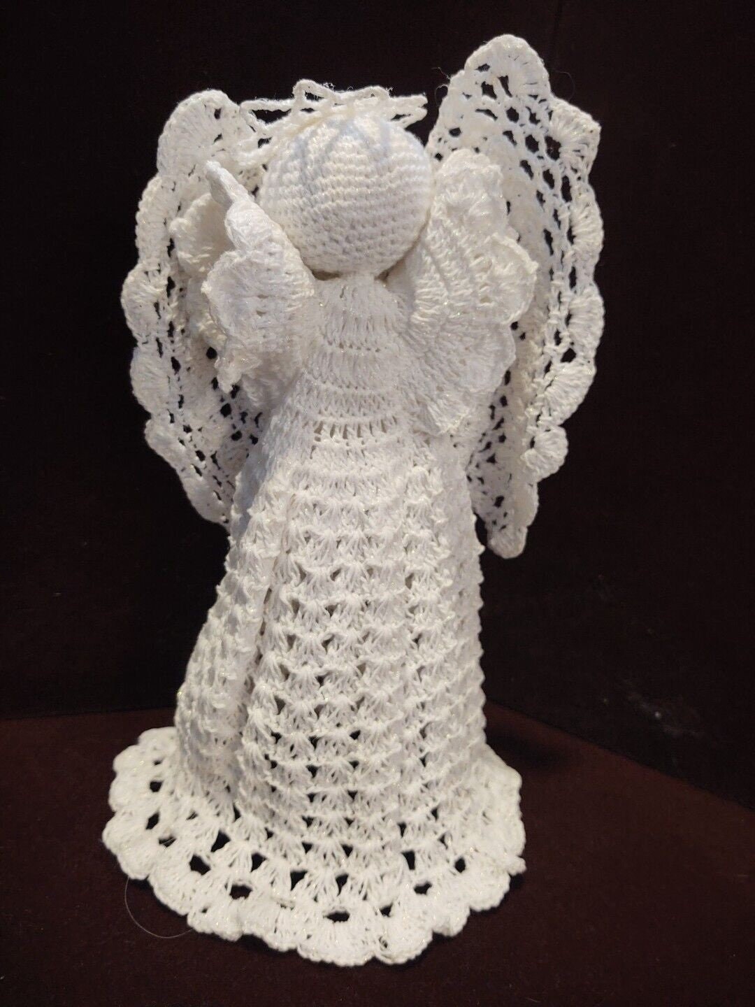 11 Vintage Crochet Lace Starched Angel Christmas Tree Topper - Etsy