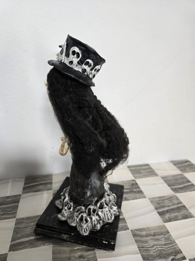 OOAK Creepy Oddity Art Figure Clay Spooky Skeleton Ghoul Voodoo Zombie ...