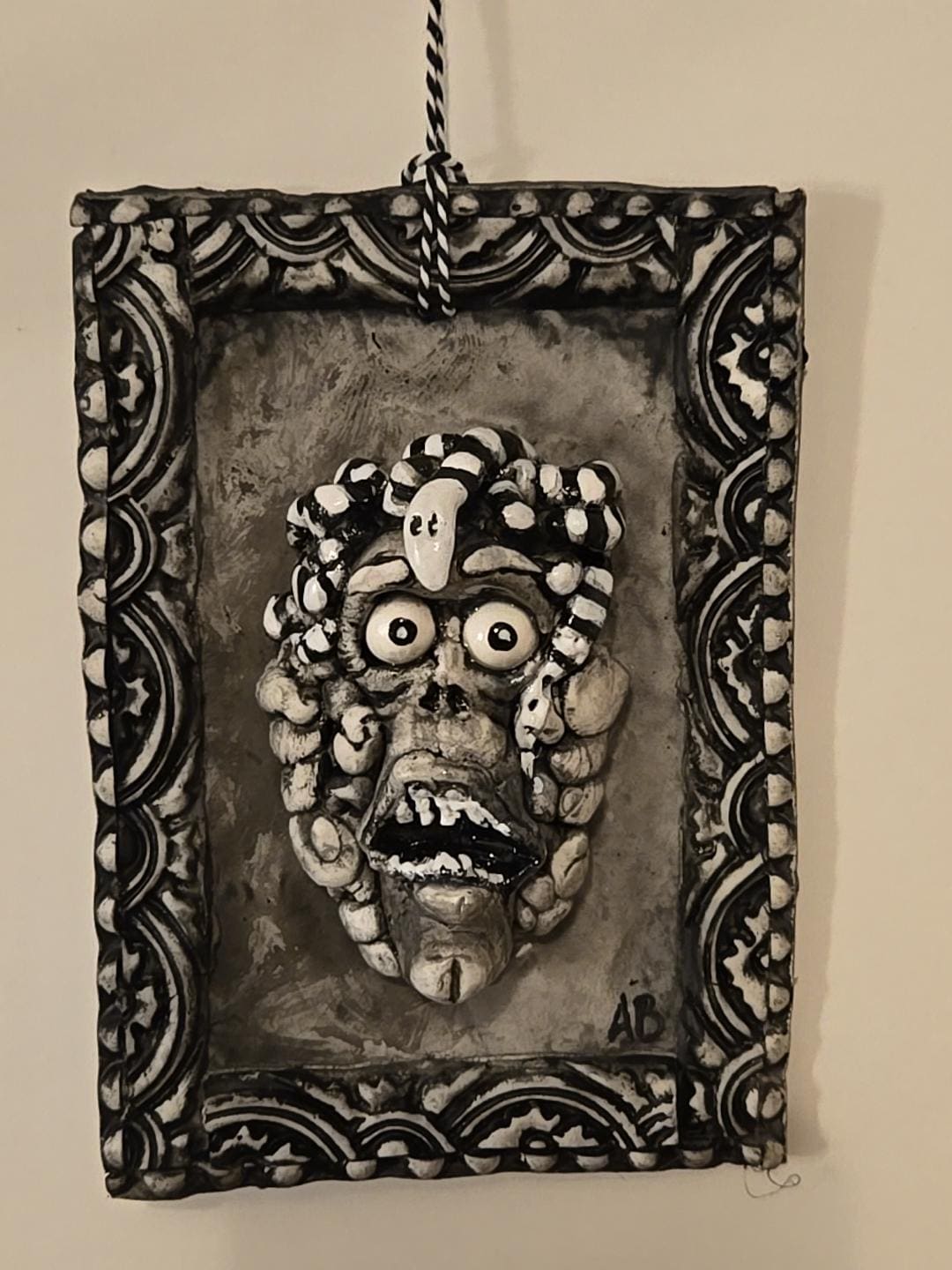 OOAK Creepy Oddity Dark Art Sculpted Monster Creature Wall Hanging ...