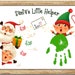 Christmas Handprint Art Gift, Printable Christmas DIY Card, Christmas ...