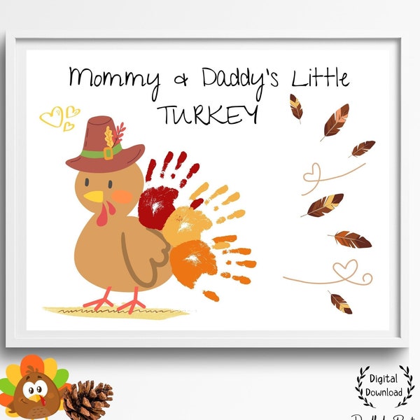 Turkey Handprint Template - Etsy