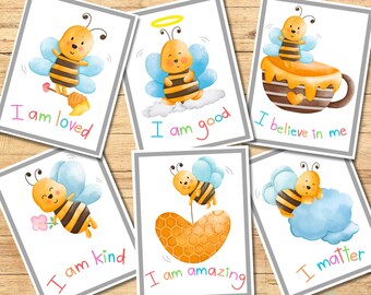 Printable Positive Affirmation Cards for Kids - Etsy