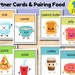Pick a Partner Classroom Cards, Kids Food Pairing Matching Game ...