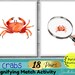 Crabs Matching Activity, Montessori Inspired Crustaceans Printable ...