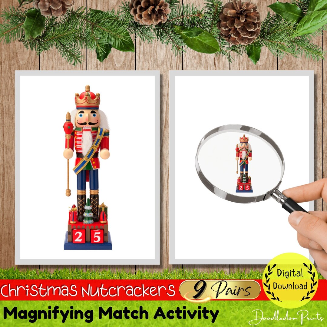 Nutcracker Matching Game, Christmas Kids Puzzles, Christmas Game ...