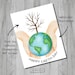 Earth Day Handprint Art, Preschool Earth Day Thumbprint Tree Craft ...