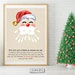 Santa Handprint Art Craft, Baby Toddler Kids DIY Printable Christmas ...