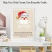 Santa Handprint Art Craft, Baby Toddler Kids DIY Printable Christmas ...