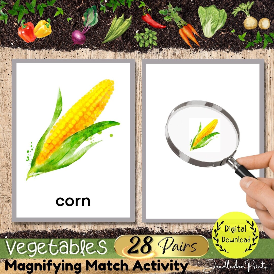 Vegetables Printable Activity for Kids, Vegetable Harvest Theme ...