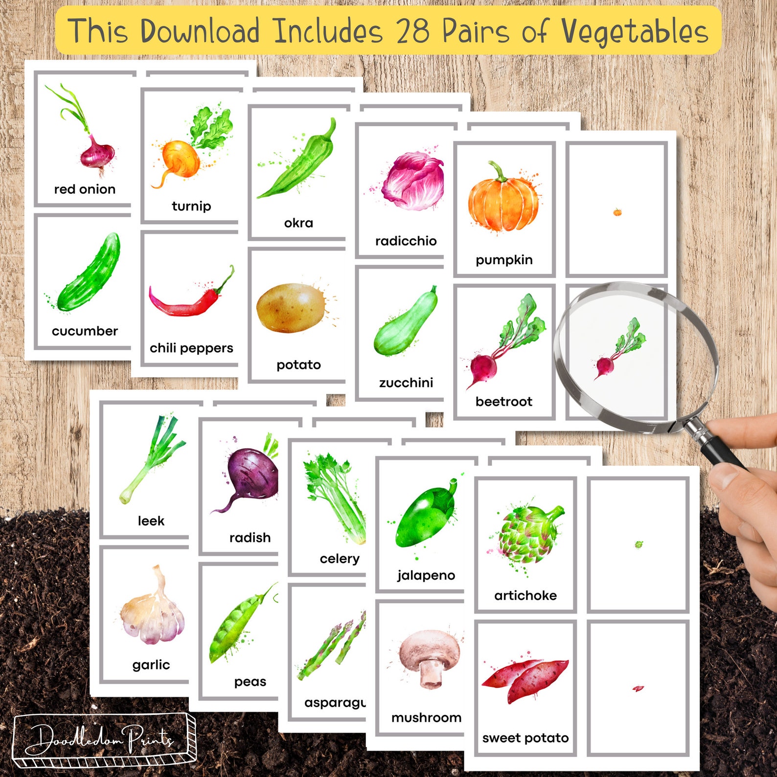 Vegetables Printable Activity for Kids, Vegetable Harvest Theme ...