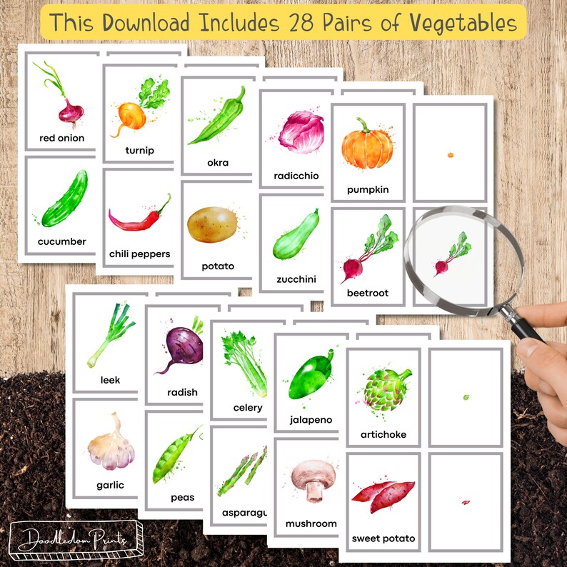 Vegetables Printable Activity for Kids, Vegetable Harvest Theme ...