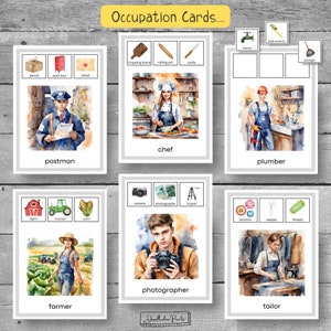 Community Helpers Preschool Sorting Mats, Montessori Printable ...
