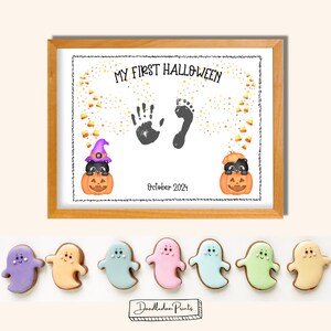 Halloween Baby Craft Template, Printable DIY Halloween Keepsake Card ...