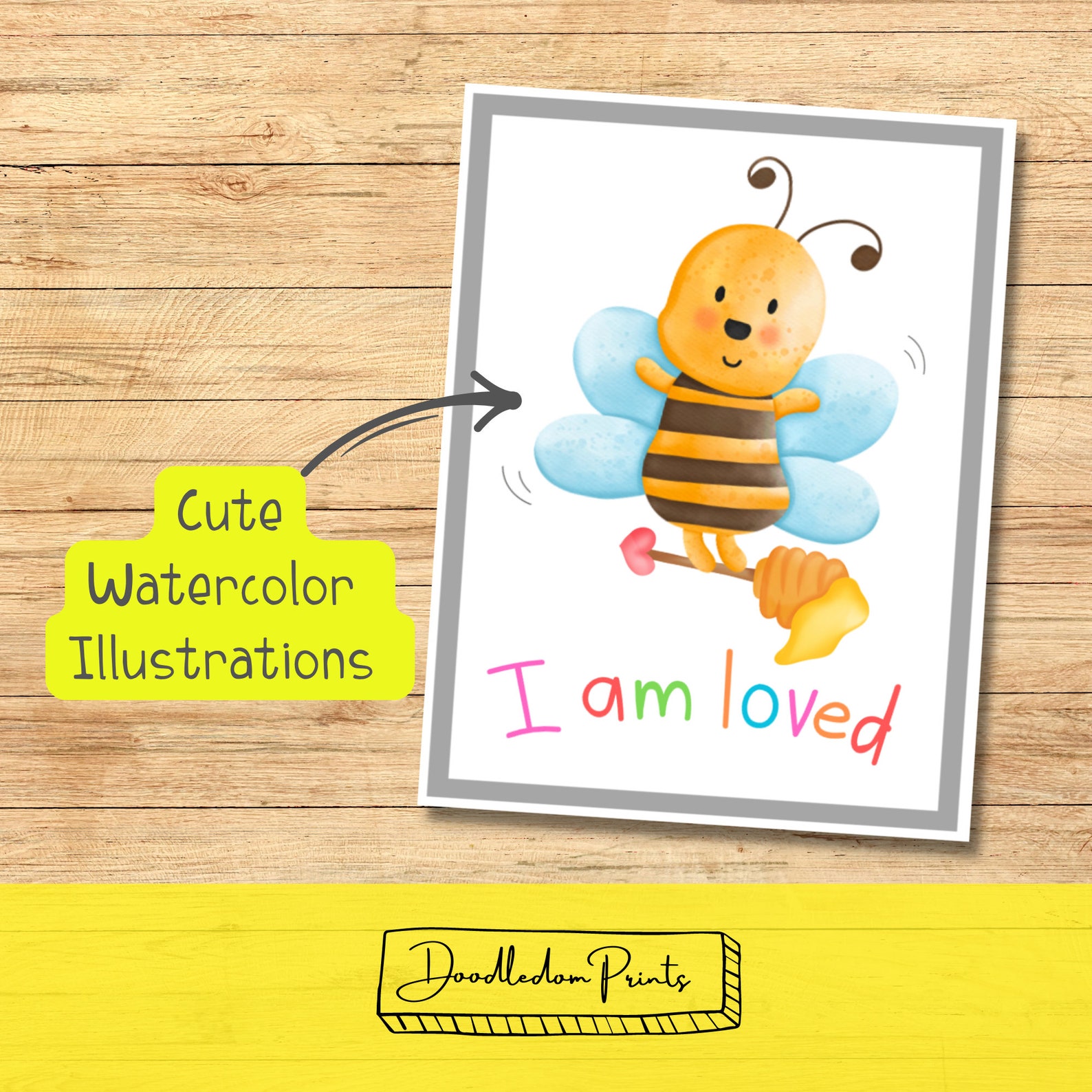 Preschool Positive Affirmation Printable Cards, Montessori Motivational ...