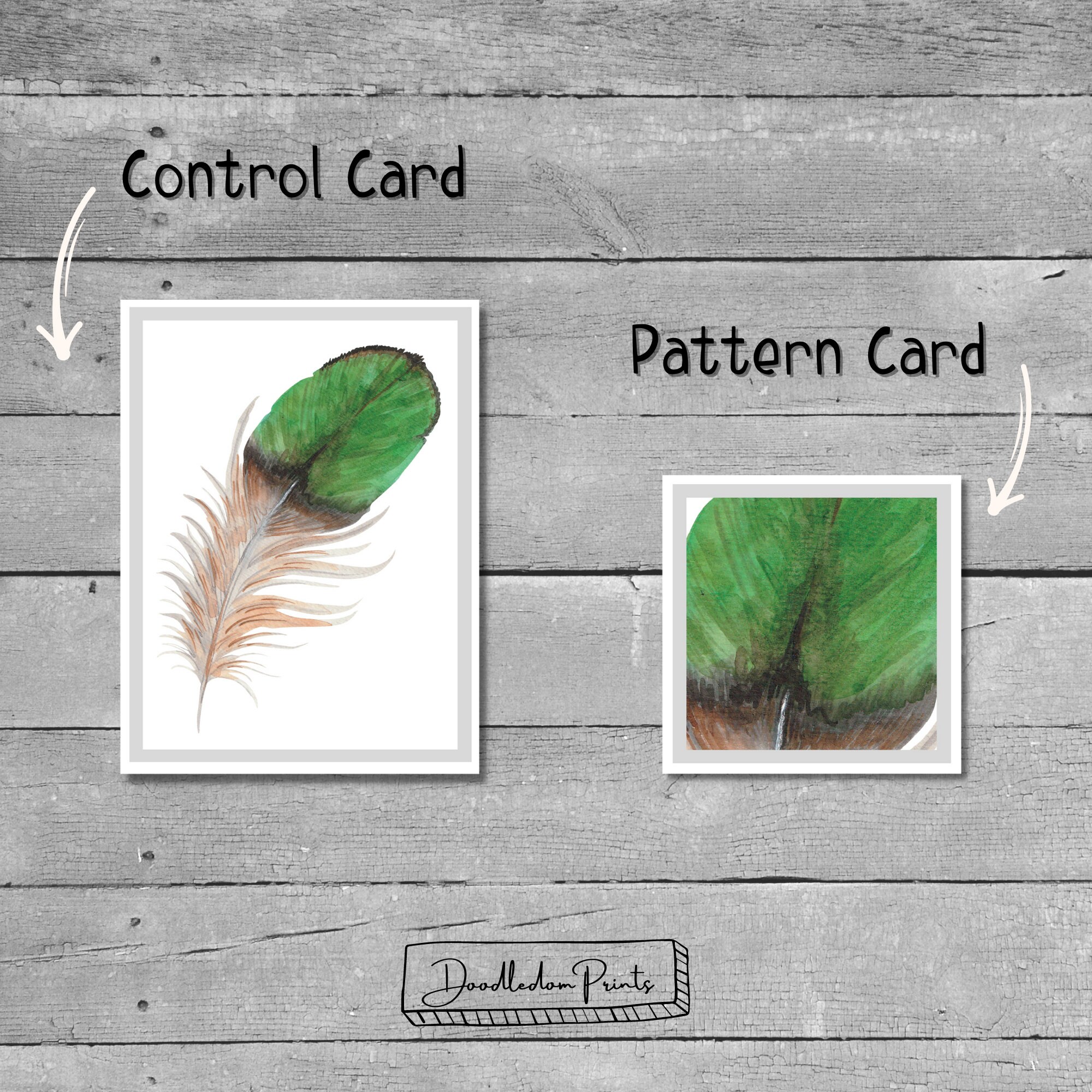 Feather Matching Cards, Montessori Printable Materials, Toddler Pattern ...