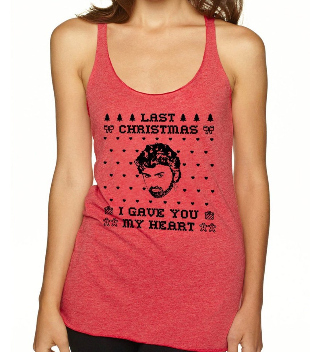 George Michael Wham Tank Top, Last Christmas Song Lyrics, Gift for Her ...