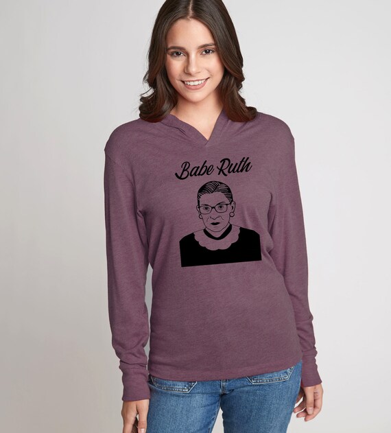 BABE RUTH Bader Ginsburg Kapuzenshirt Langarm Hoodie T-shirt / - Etsy.de