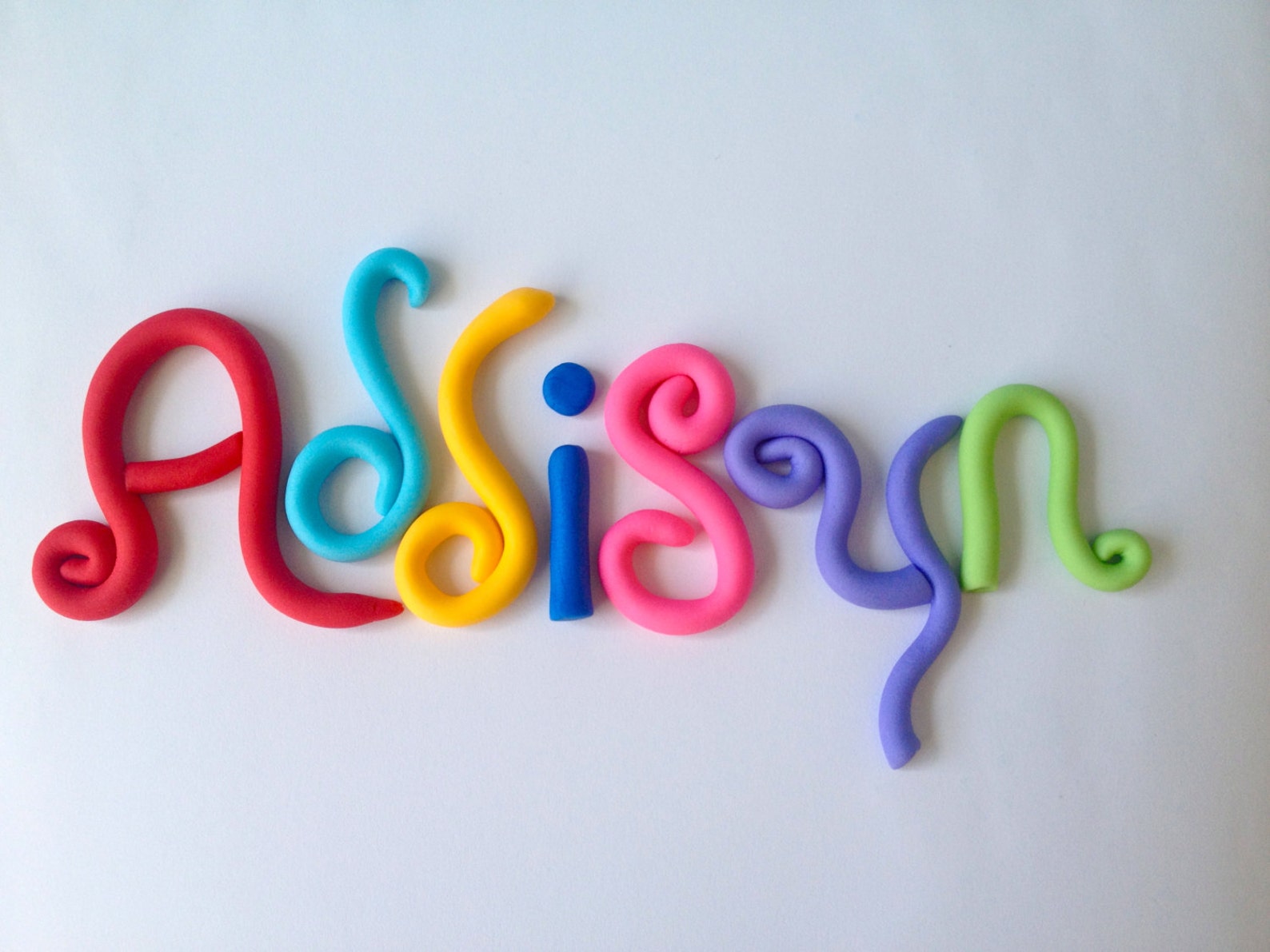 Fondant Lettering for Cake or Cupcake Topper. INDIVIDUALLY - Etsy