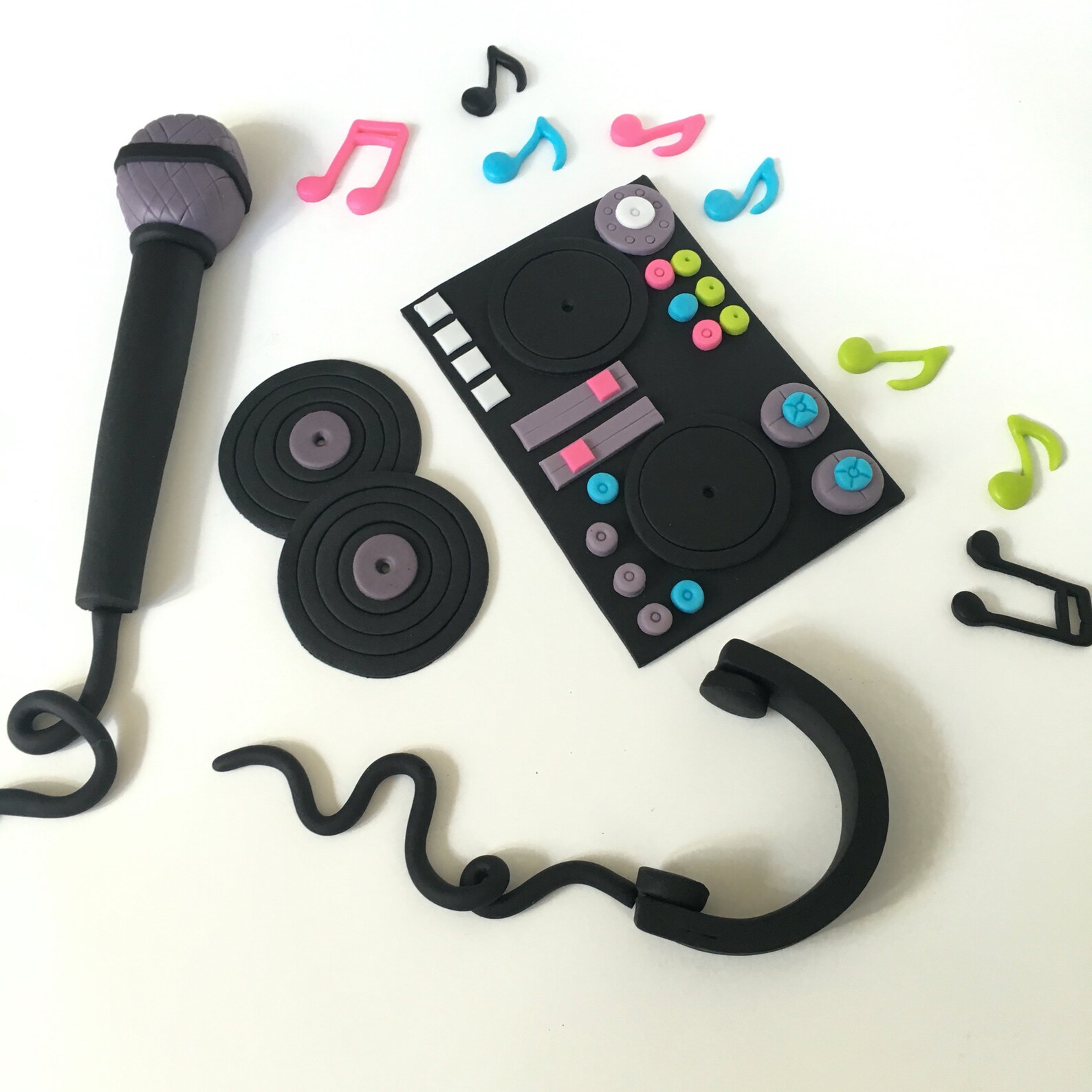 Disc Jockey Fondant Cake Toppers Made by Fancytopcupcake. - Etsy