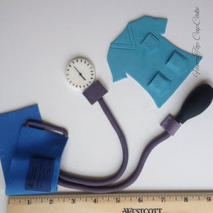 Doctor/nurse/pharmacist Themed Fondant Cake Topper Made by ...