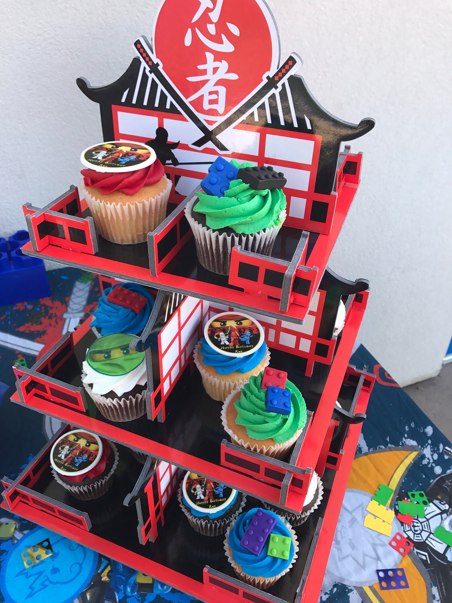 15 Fondant Building Bricks Toppers Made by Fancytop Cupcake | Etsy