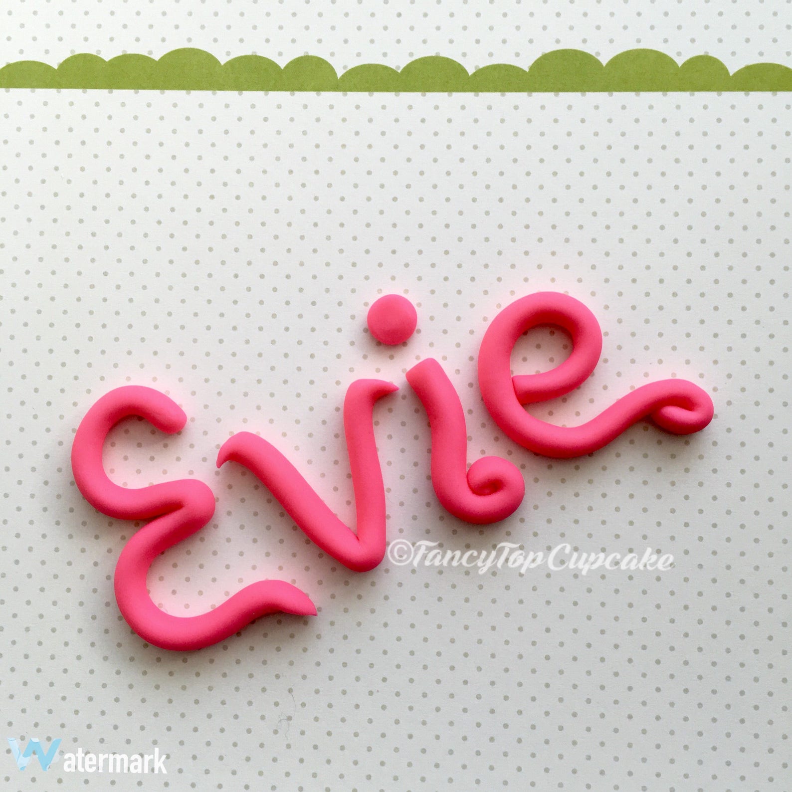 Fondant Lettering for Cake or Cupcake Topper. INDIVIDUALLY - Etsy