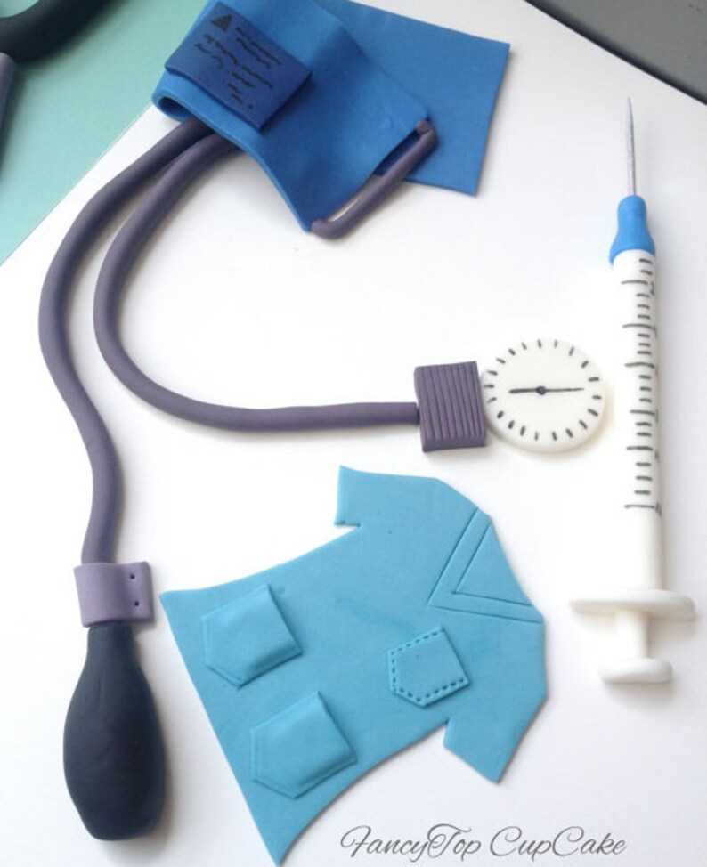 Doctor/nurse/pharmacist Themed Fondant Cake Topper Made by - Etsy