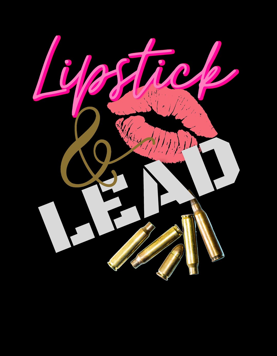 Lipstick & Lead Sublimation, PNG, Gun Girl, Girls Who Shoot DIGITAL ...
