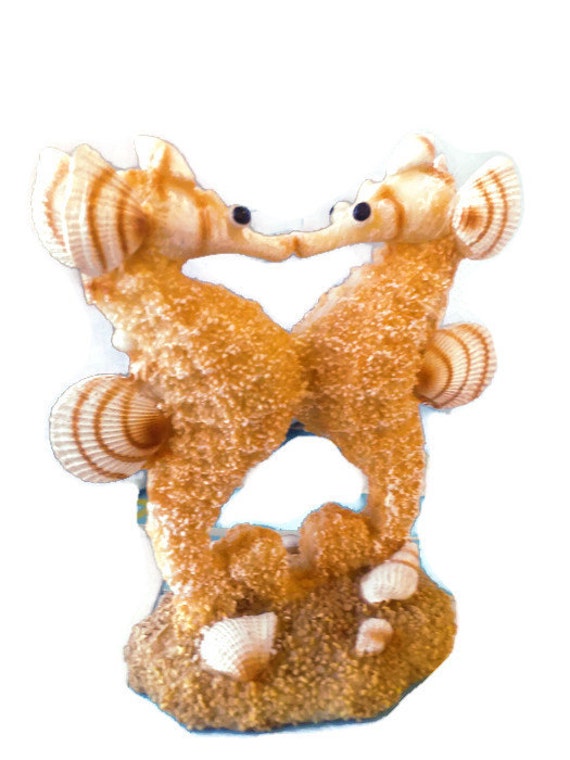 Beautiful Seahorses made out Shell & Sand | Etsy