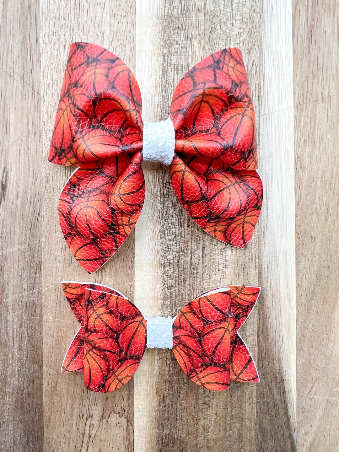 Basketball Hair Bow Sailor and Classic on Hair Clip or Headband - Etsy