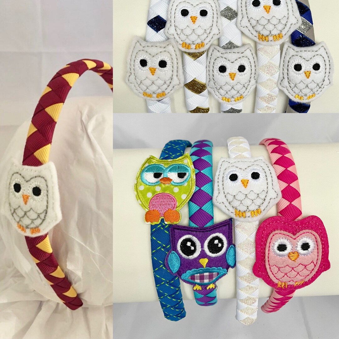 Owl Headband Headbands for Girls Maroon Owl Snowy Owl - Etsy