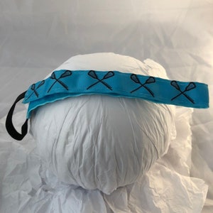 Lacrosse Headband- Turquoise Blue Stretch Non Slip Athletic Elastic ...