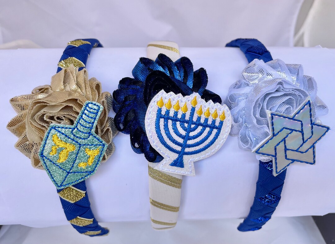 Hanukkah Headband, Mennorah, Headbands for Girls, Headband for Women ...