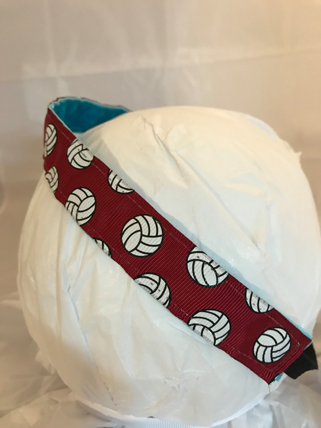 Volleyball Headband Maroon Non Slip Athletic Sport Elastic | Etsy