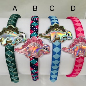 Dinosaur Headband- Headbands for Girls- Brontosaurus- Triceratops- T ...