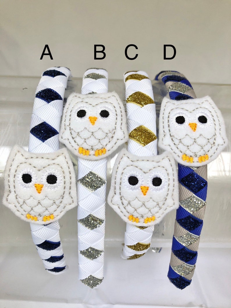 Owl Headband- Snowy Owl- Headbands for Girls- Headband for Women- White ...