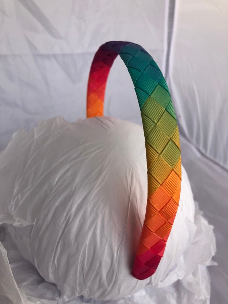 Ombre Headband Rainbow Headband Wide Headband Women | Etsy