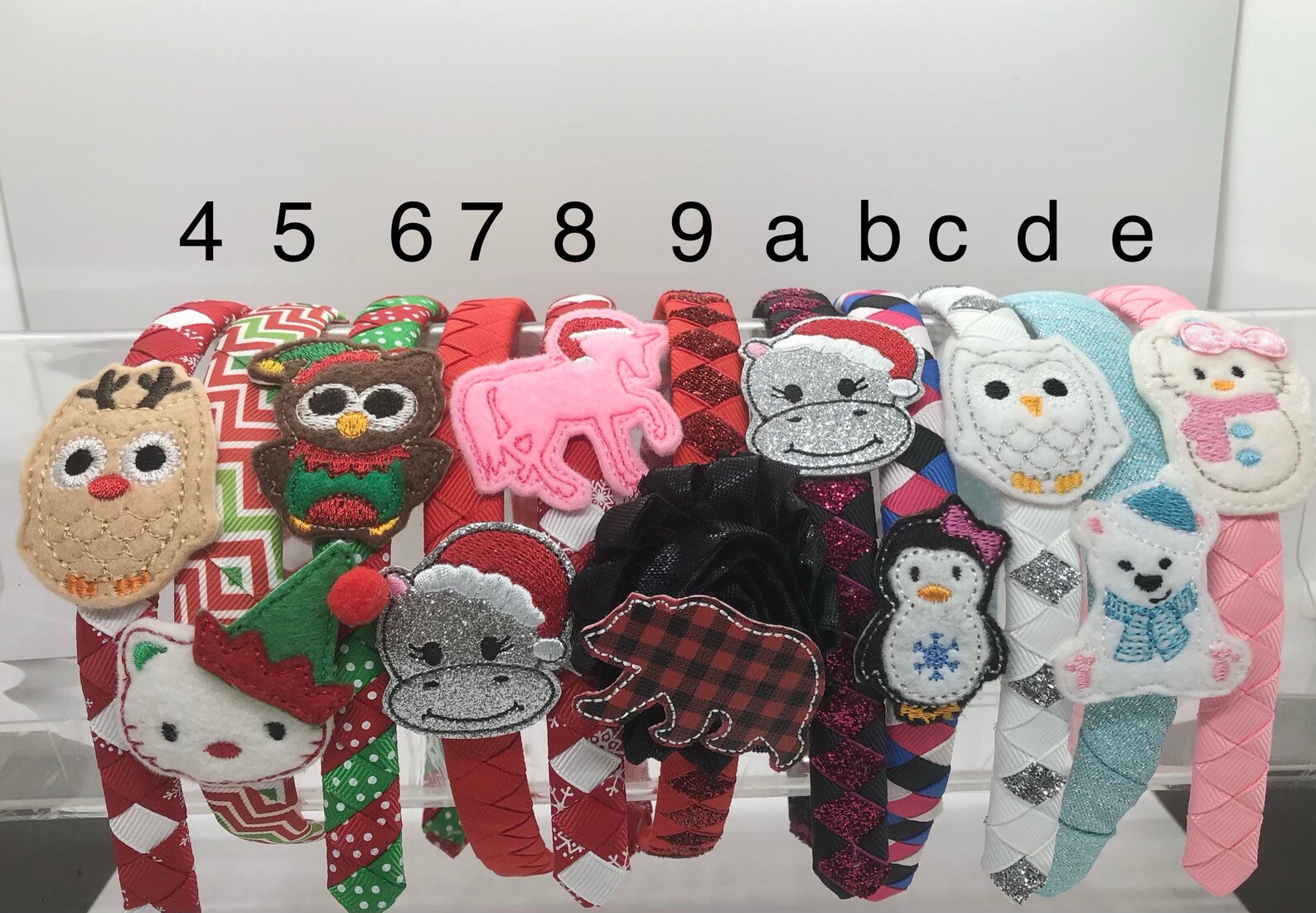 Christmas Headband Plaid Headband Santa Headband Headband - Etsy